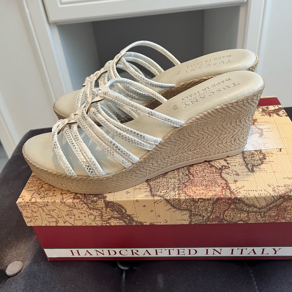 Italian Shoemakers | Shoes | Italian Shoemakers Wedge Sandals | Poshmark